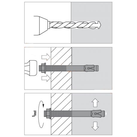 Goujon d'ancrage acier M10X80 SCELL-IT - boite de 50 - Manubricole | manubricole.com