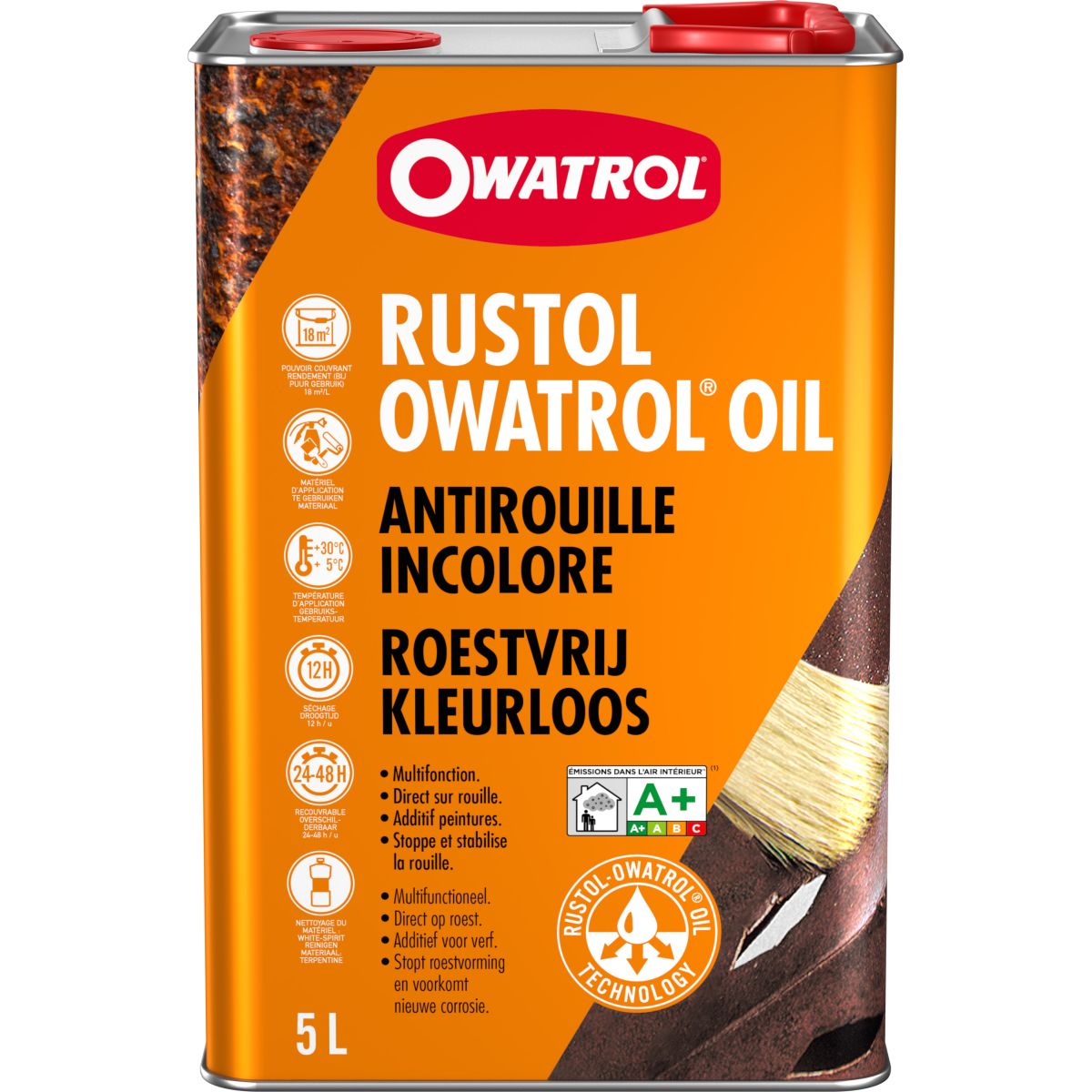Rustol Antirouille multifonction Incolore - 5L - Manubricole ...